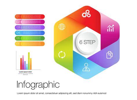 Infographic Business 5 Step Triangle Chart Template To Present Data