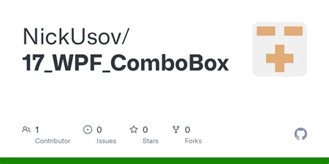 GitHub NickUsov WPF ComboBox