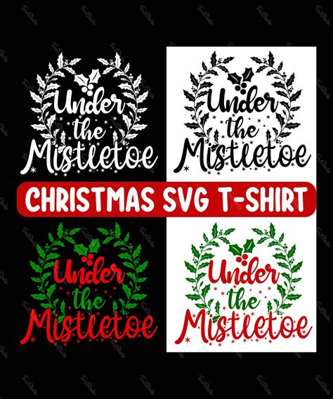 Under The Mistletoe Premium Vector File
