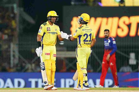 Ipl 2024 Csk Defeated Rcb By 6 Wickets Shivam Dube Scored 34 Runs