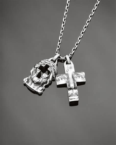 킹크로치 실버팩토리 Jesus Kross Face Off Pendant