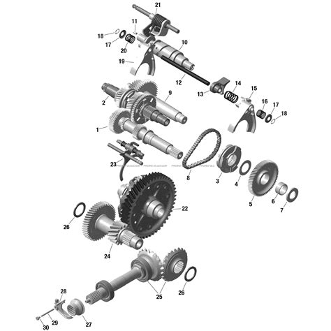 Rotax Gear Box 2 804 Dps Pour Quad Can Am 2021 Toutes Les