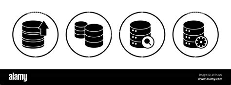 Database Icon Vector Server Icon Storage Stock Vector Image And Art Alamy