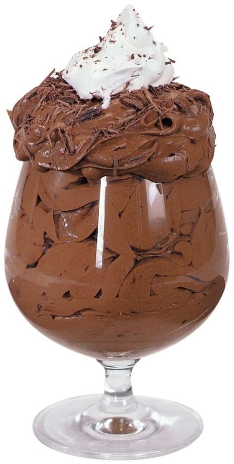 Chocolate Mousse Pudding In Clear Dish Prepared Food Photos Inc