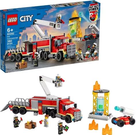 Lego City Fire Command Unit 380 Piezas Codigo 60282 Mercadolibre