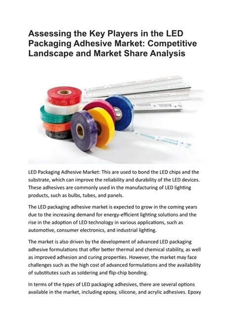 Ppt Led Packaging Adhesive Market Powerpoint Presentation Free