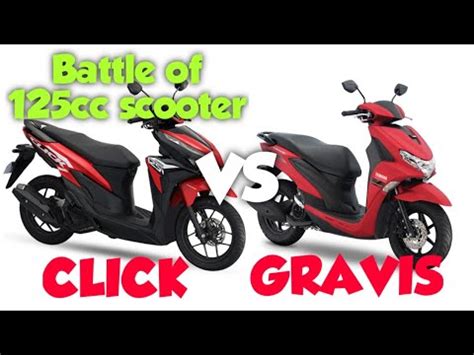 HONDA CLICK 125 VS YAMAHA GRAVIS 125 COMPARISON SINO MAS ANGAT