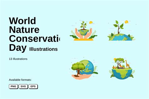 World Nature Conservation Day Illustration Pack 13 Free Download