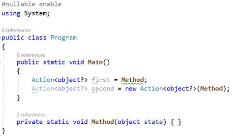 Explicit Delegate Construction Doesn T Warn On Nullable Mismatch Issue Dotnet Roslyn