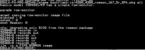 solved it is not possible to downgrade rommon from isr4200 4300 rommon