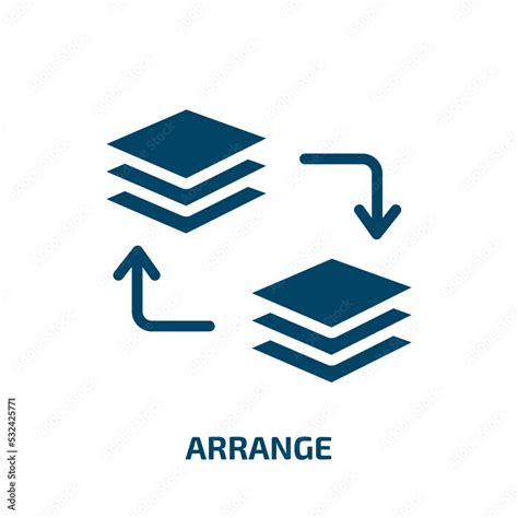 Arrange Icon From Education Collection Filled Arrange Business