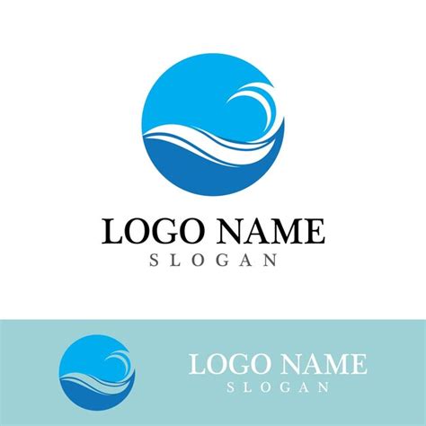 Premium Vector Wave Beach Vector Illustration Design