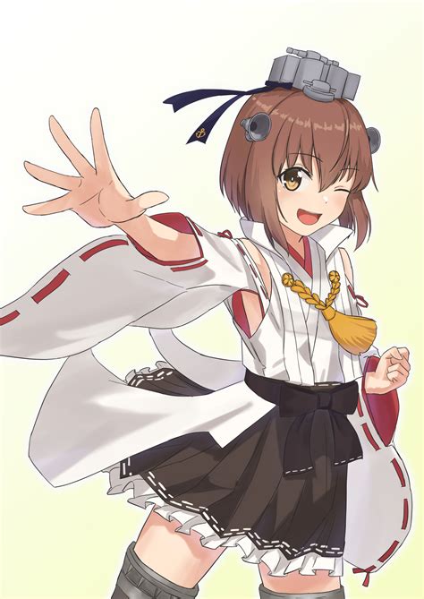 Kongou And Yukikaze Kantai Collection Drawn By Yuki4040 Danbooru