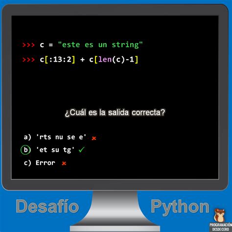 Desafío Python Número 1 Programación Desde Cero
