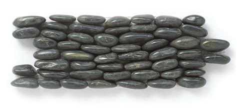 Starry Night Black Standing Pebble Tile Sognare Tile And Stone