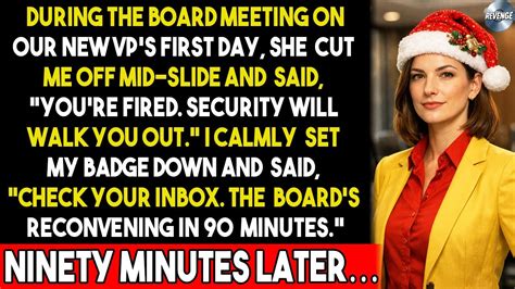 During A Board Meeting The New Vp Fired Me Mid Slide — I Said Check