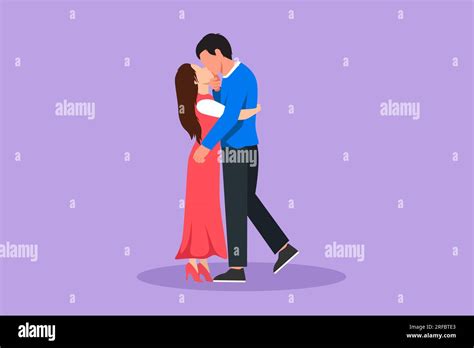 Cute Couple Hugs Drawing