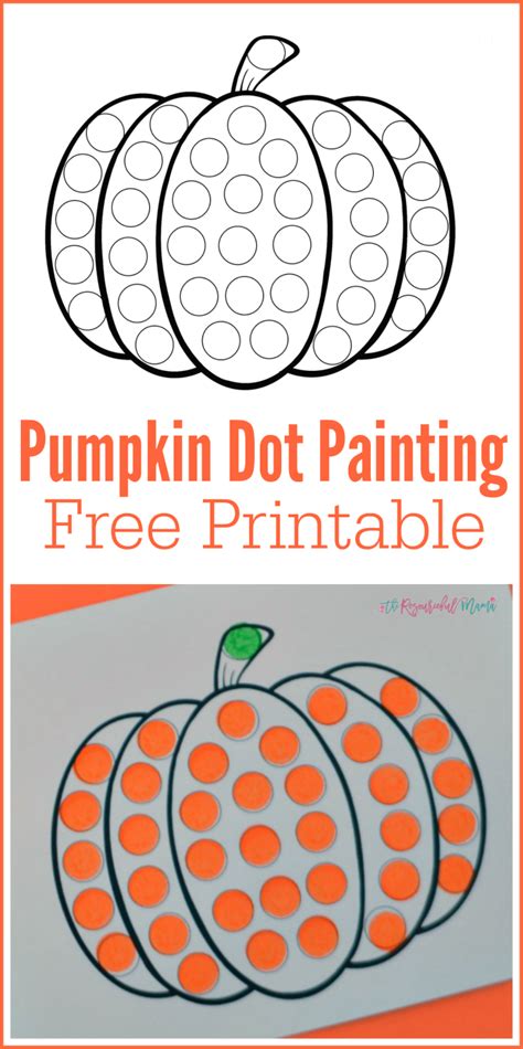 Pumpkin Do A Dot Worksheet Fall Preschool Activities Halloween