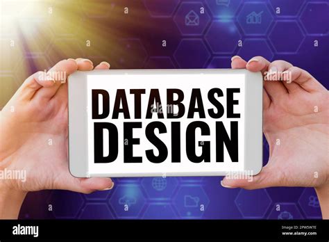 Text Caption Presenting Database Design Business Concept Organisation