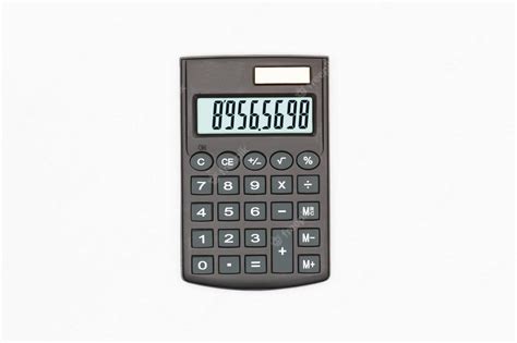Premium Photo Calculator With Big Buttons With Numbers On The Digital