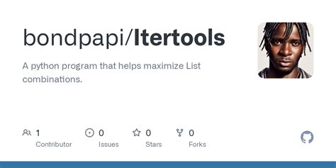 Github Bondpapiitertools A Python Program That Helps Maximize List Combinations