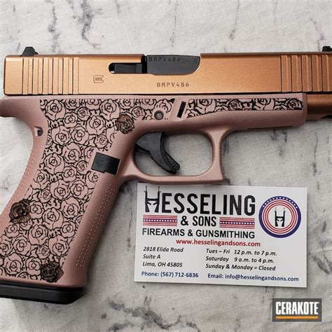 Glock 48 Featuring A Rose Gold Finish Cerakote