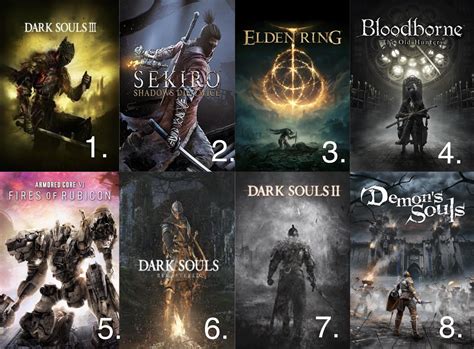 I Ranked Every Fromsoft Game I Ve Played Based On Its Bosses Ds3 And