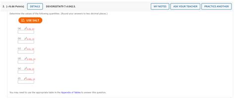 Solved 2 16 66 Points DETAILS DEVORESTAT9 7 4 042 S MY Chegg Com