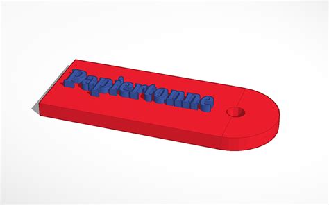 3d Design Customizable Keyring Tinkercad