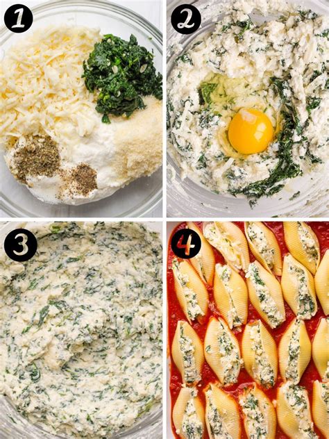 Easy Ricotta Cheese And Spinach Stuffed Pasta Shells Recipe Jumbo