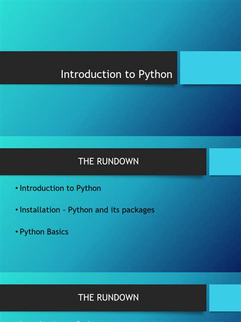 A Short Introduction To Python Pdf Python Programming Language Control Flow