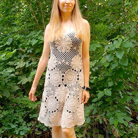 Crochet Sexy Dress Patterndetailed Tutorialcrochet Woman Etsy