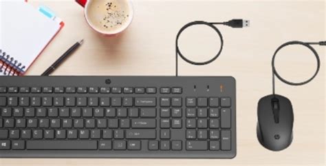 Hp Wired Mouse And Keyboard J Aa Mwave