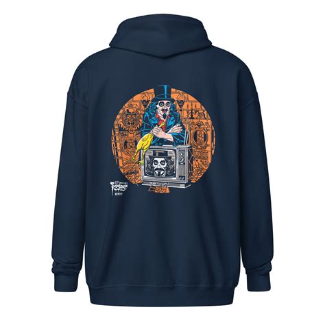 Svengoolie® 45th Anniversary Zip Up Hoodie By Mitch Oconnell — Metv Mall