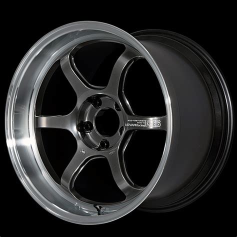 Advan Racing R6 Machining And Racing Hyper Black 18x95 12 5 1143