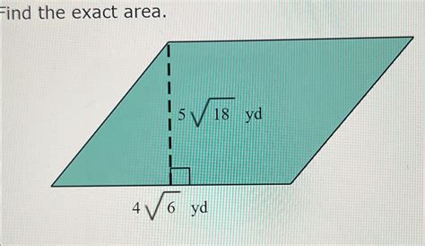 Solved Find The Exact Area