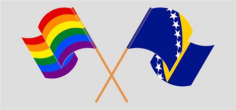 보스니아 헤르체고비나와 Lgbtq의 교차 플래그 0명에 대한 스톡 벡터 아트 및 기타 이미지 0명 6 Lgbtqia 문화