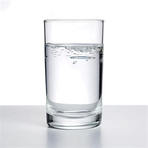 Premium Photo Side View Water On A Glass White Background