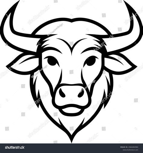 Bufflo Head Mascot Vector Logo Stock Vector Royalty Free 2564492993 Shutterstock