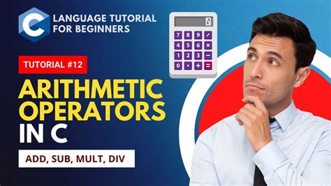 arithmetic operators in c programming c language tutorial for