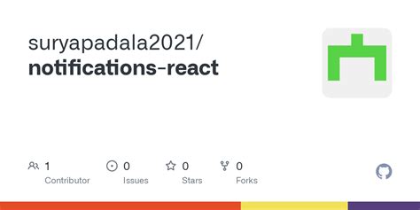 Github Suryapadala2021notifications React