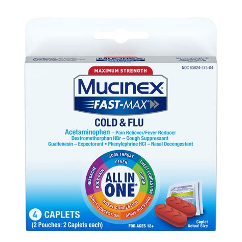Maximum Strength Fast Max Cold And Flu Caplets Mucinex Usa