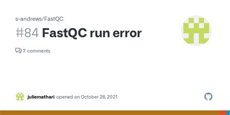 FastQC Run Error Issue S Andrews FastQC GitHub
