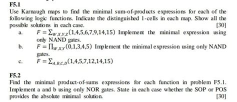 Solved Use Karnaugh Maps To Find The Minimal Sum Of Products Chegg
