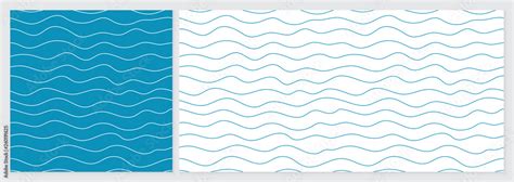 Wave Pattern Seamless Abstract Background Lines Wave Pattern With Blue And White Colors Summer