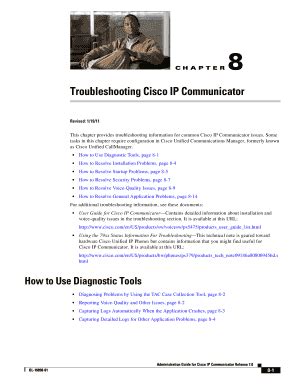 Fillable Online Troubleshooting Cisco IP Communicator Fax Email Print PdfFiller