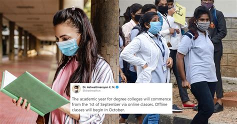 Karnataka Degree And Professional Colleges Will Reopen On October 1