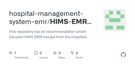 Github Hospital Management System Emr Hims Emr Recommendation This