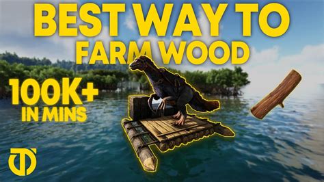 Best Way To Farm Wood On Ark Ark Survival Evolved Youtube