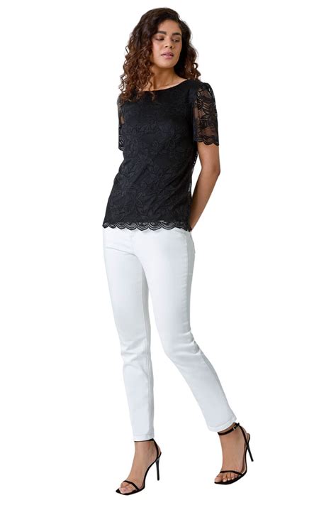 Lace Tops For Women Black White And Coloured Lace Tops Matalan